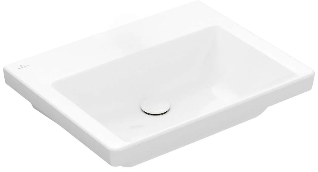 Villeroy & Boch Subway 3.0 - Umyvadlo 60x47 cm, bez přepadu, bez otvoru pro baterii, alpská bílá 4A706301