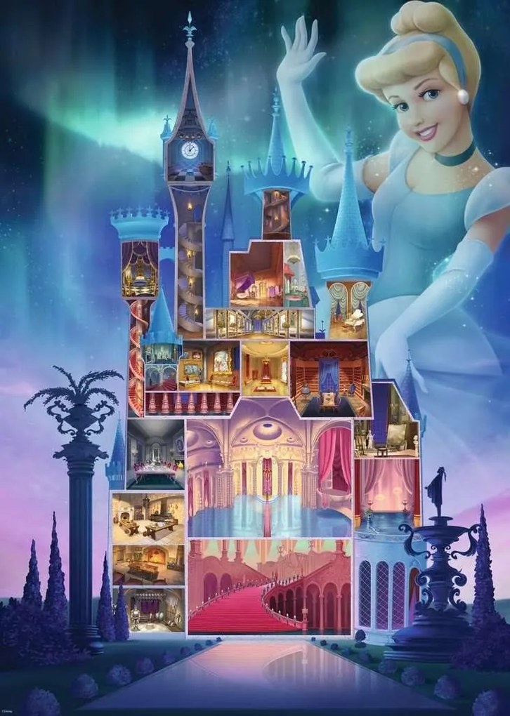 Ravensburger disney castle collection: popelka 1000 dílků