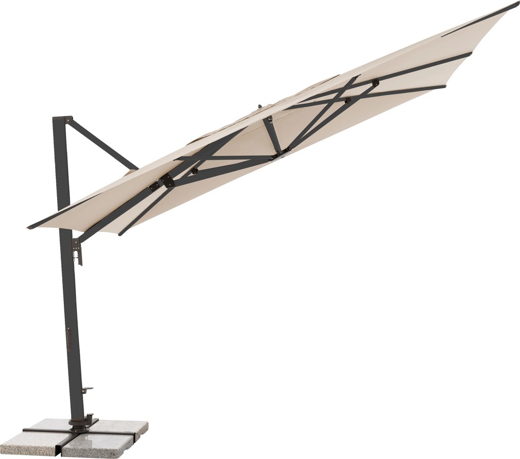 Doppler ALU XL ULTRA 4x3 m - výkyvný zahradní slunečník s boční tyčí