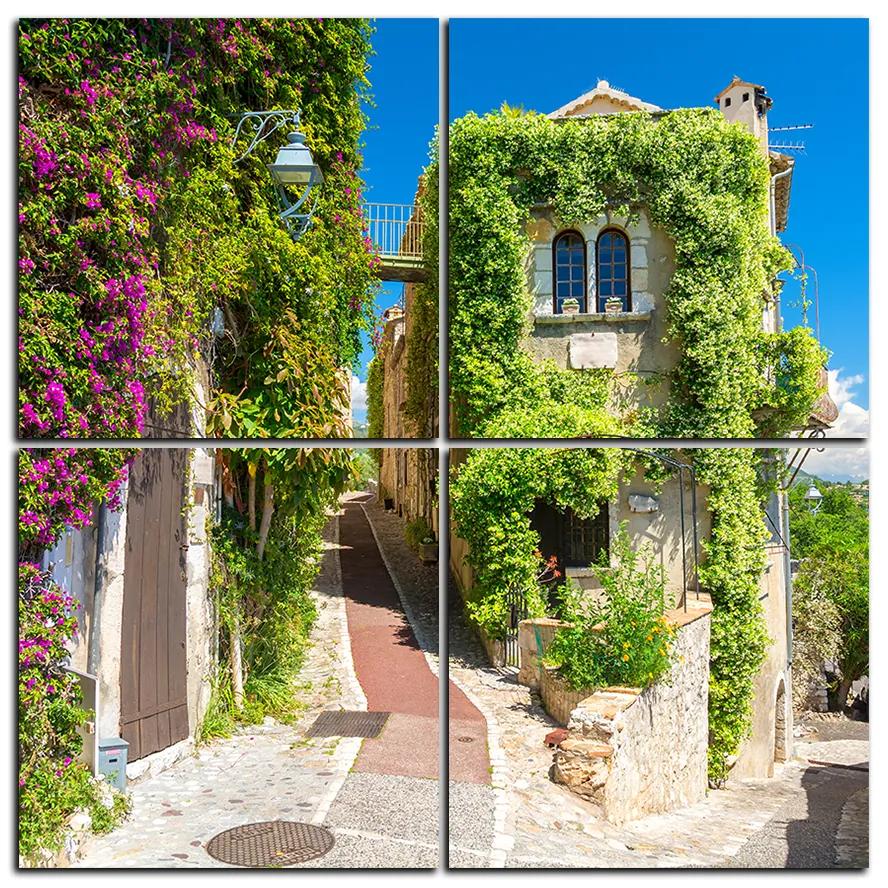 Obraz na plátně - Krásná architektura v Provence - čtverec 3236E (100x100 cm)