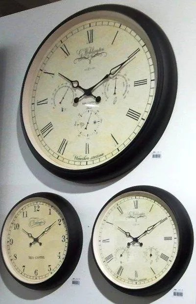 Designové nástěnné hodiny 2969 Nextime Aje Wheather Station 25cm