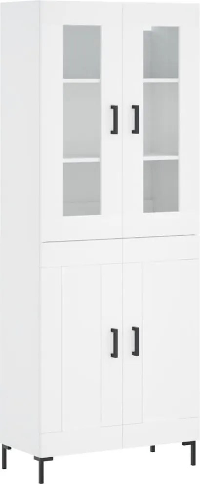 Skříň highboard bílá 69,5 x 34 x 180 cm kompozitní dřevo 3198337