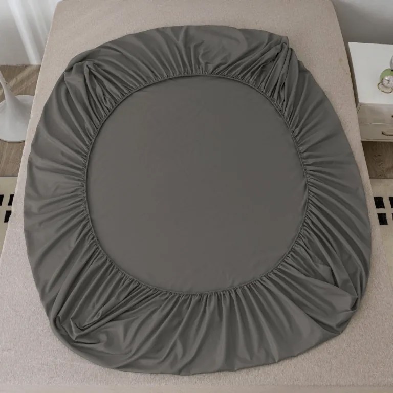 Prostěradlo z mikrovlákna MICROVELLE tmavě šedé 180x200 cm