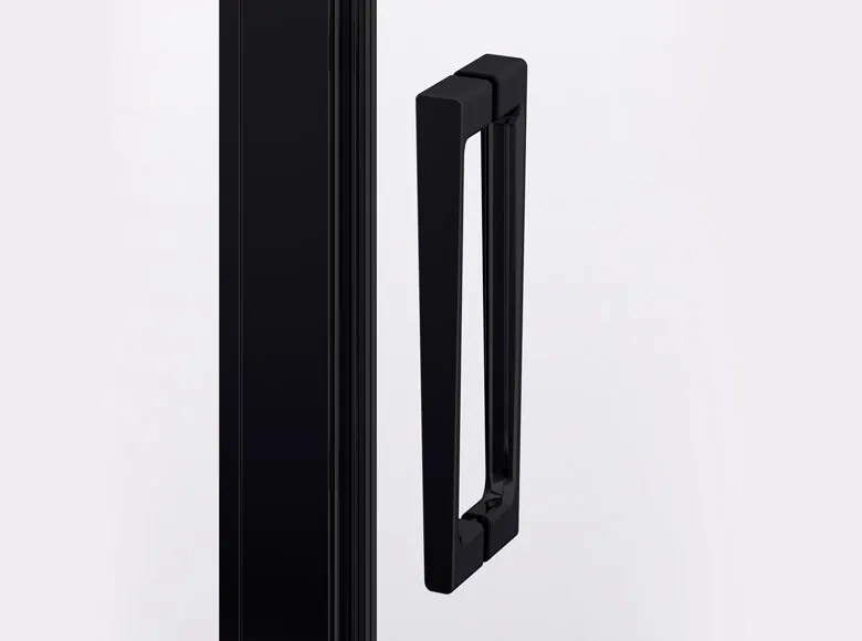 Sanswiss DIVERA D22T1+D22F1 sprchový kout čtvercový 100x100 cm Profil: Černá, Sklo: Screen 87