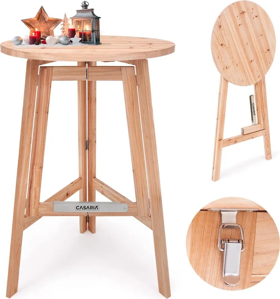 Deuba Barový skládací stůl - Ø78 cm