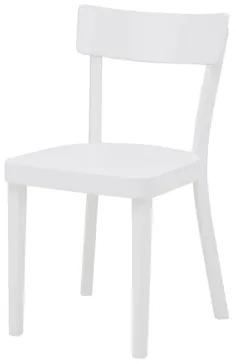 Bílá dřevěná židle SEDIA