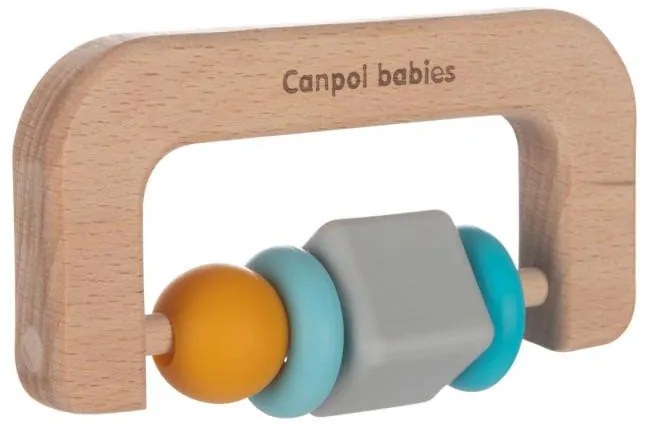 Canpol babies Dřevěno-silikonové kousátko