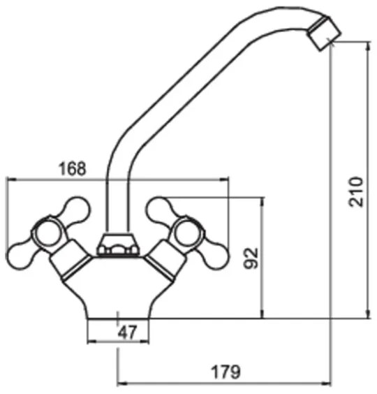 FERRO - Dřezová baterie ANTICA bronz