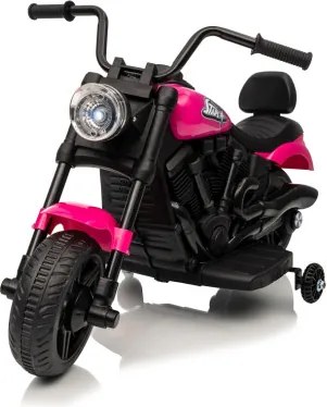 Elektrická motorka STAR růžová