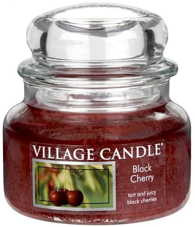 Village Candle Vonná svíčka ve skle, černé třešně - Black Cherry, 11oz