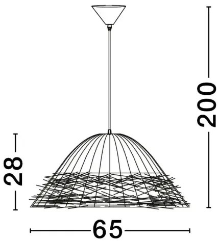 Designový lustr Natu 65