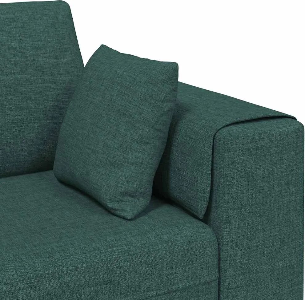 Pohovka Tmavě zelená 250 x 77 x 76 cm textil 3335147
