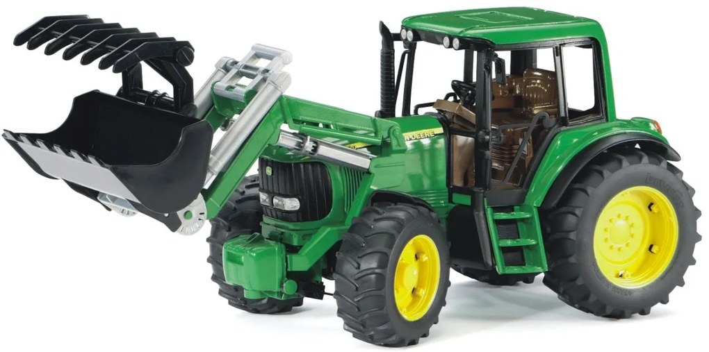 Auto bruder farmer - traktor john deere s předním nakladačem - arch.