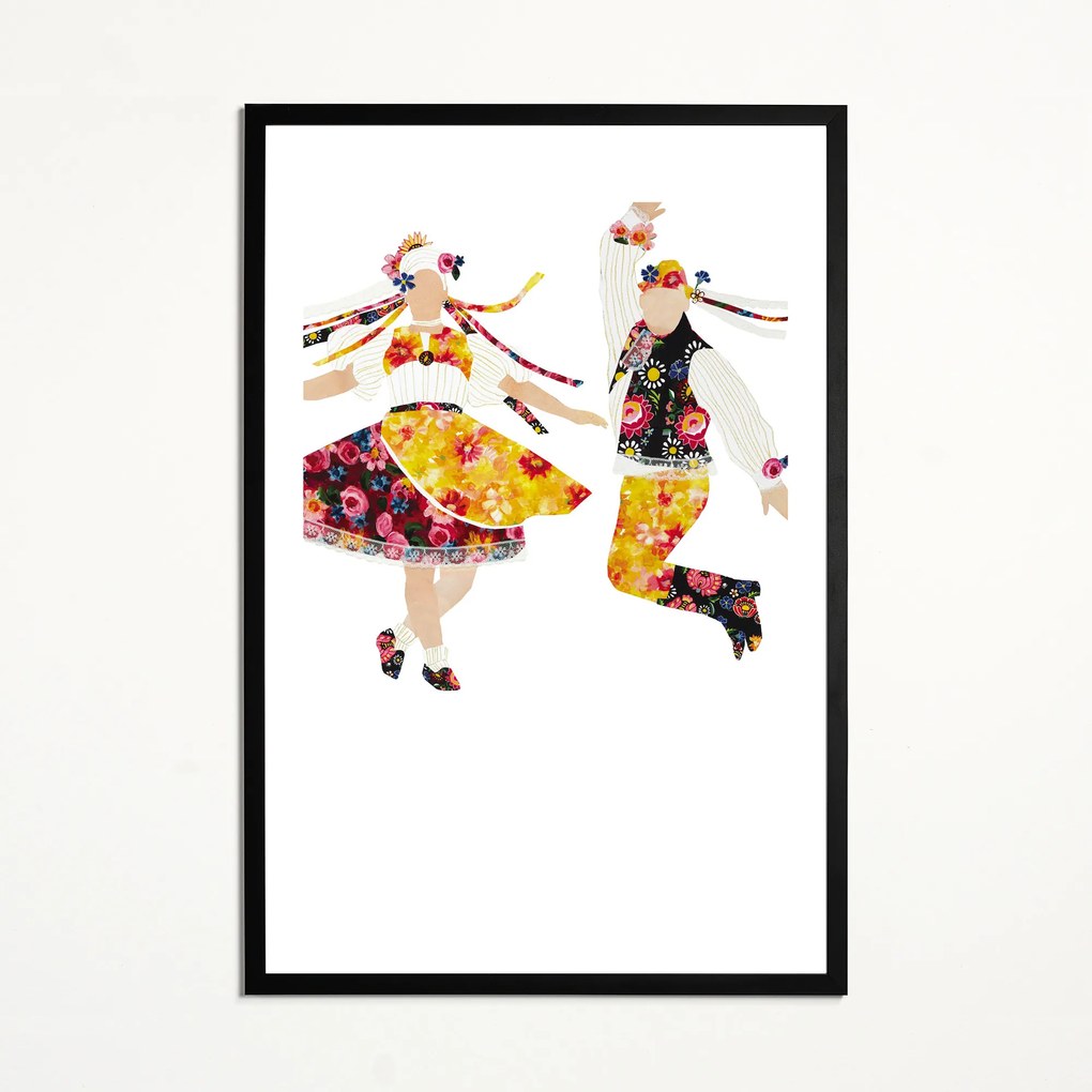 Vendula Frydrychová | Folklor Rám: Černý, Velikost: 100 x 70 cm