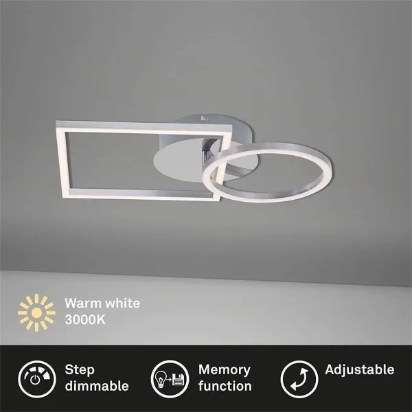 Briloner 3114-018 - LED Stmívatelné stropní svítidlo FRAME LED/19,6W/230V 3000K