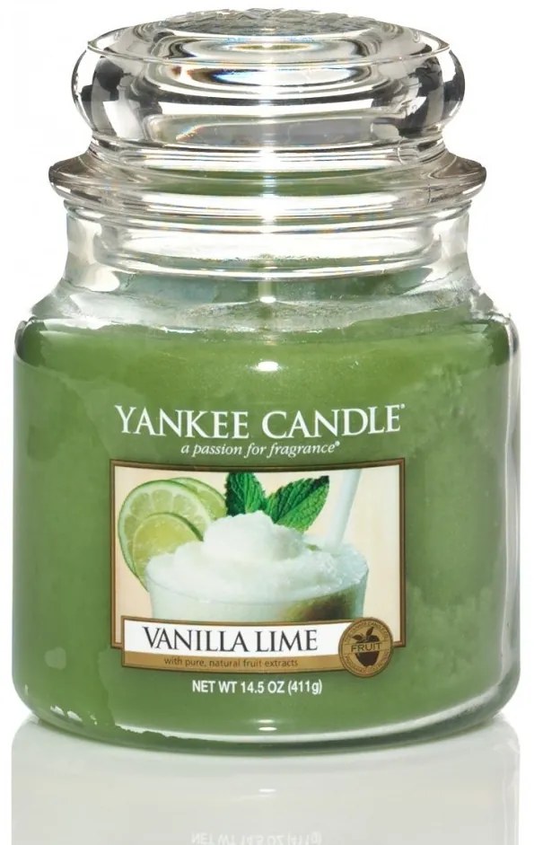 Vonná svíčka Yankee Candle VANILLA LIME - střední