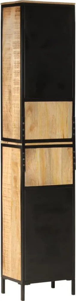 Koupelnová skříňka 40 x 27 x 180 cm železo a masivní mangovník 3217113