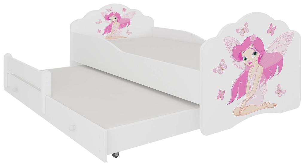 Dětská postel s matracemi CASIMO II 160x80 Motiv: CAT