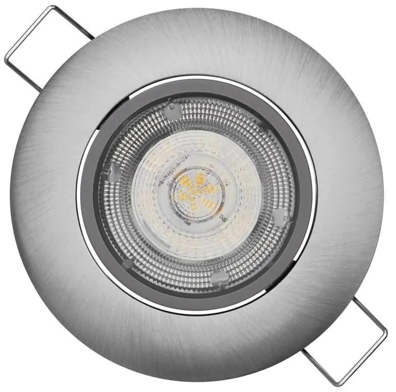Bodové LED svítidlo Exclusive, 5W, stříbrné, neutrální bílá Emos ZD3222