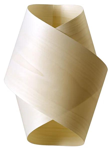 Jednoduché nástěnné svítidlo z dřevěné dýhy Orbit  Jednoduché nástěnné svítidlo z dřevěné dýhy Orbit Dekor: Slonovinově bílý