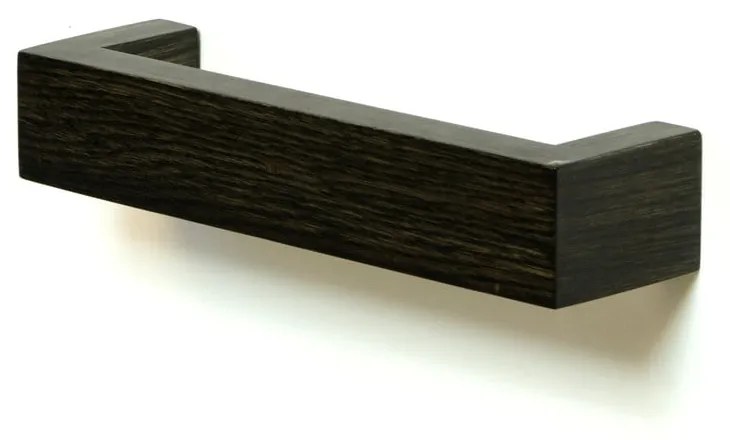 Nástěnný držák na osušky z dubového dřeva Wireworks Mezza Dark, délka 28 cm