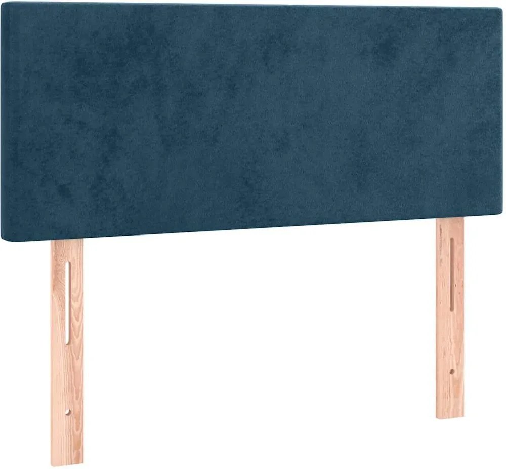Box spring postel s matrací tmavě modrá 120x190 cm samet 3269829