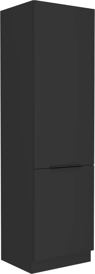 Vysoká skříňka, černá, SIBER 60 DK-210 2F