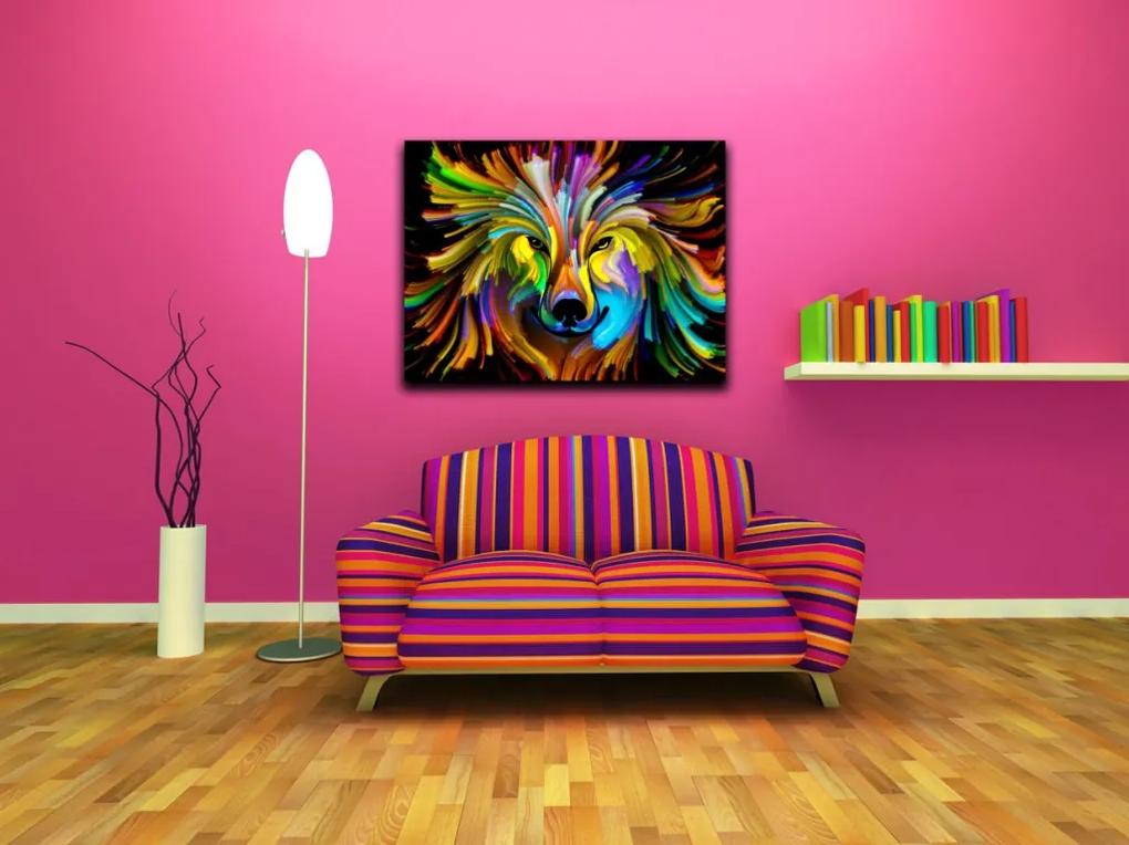 Malvis ® Obraz na zeď Barevné zvíře Velikost: třídílný obdélník - 150x100 cm