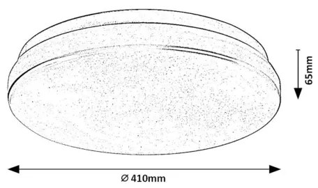 Rabalux 77135-LED Koup. stropní svítidlo LOWAR LED/36W/230V IP44 3000/4000/6000K