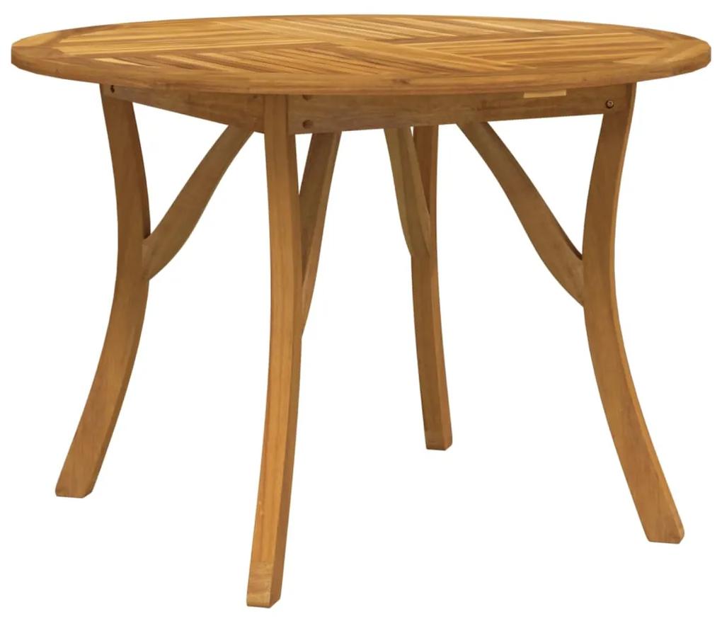 vidaXL Zahradní stůl Ø 110 cm masivní akáciové dřevo