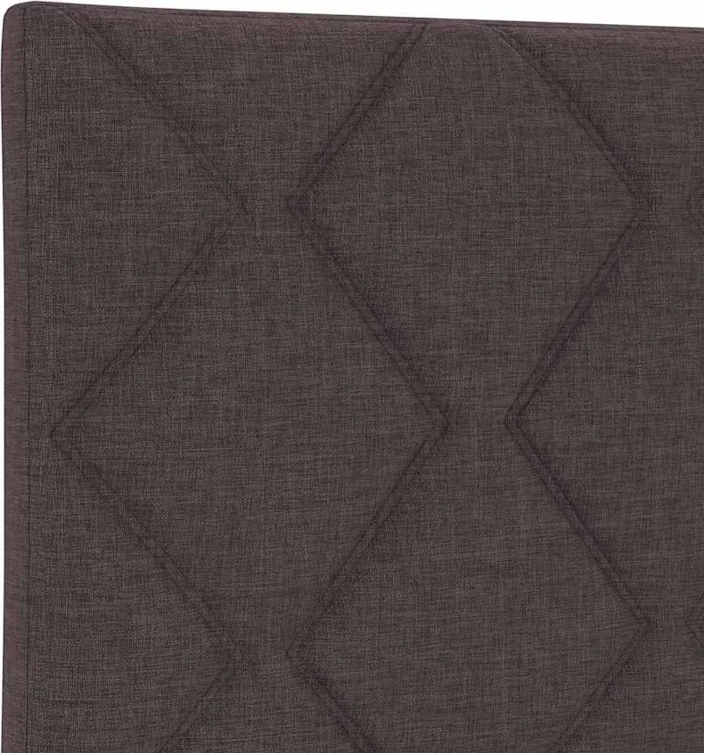 Čelo postele Tmavě hnědá 80 cm textil 3337876