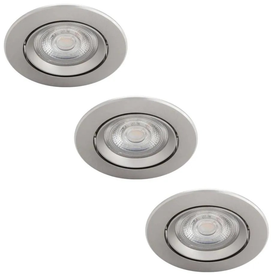 Philips - SADA 3x LED Stmívatelné podhledové svítidlo DIVE LED/5W/230V 2700K