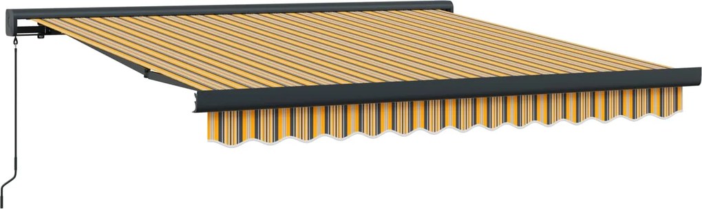Stahovací markýza Vícebarevný 350 x 250 cm Plátno a hliník 3330317