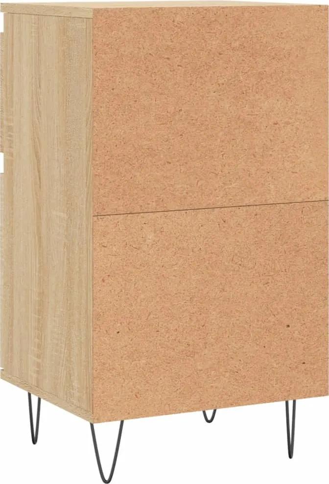 vidaXL Příborníky 2 ks 40 x 35 x 70 cm kompozitní dřevo [831155] Barva: bílá s vysokým leskem