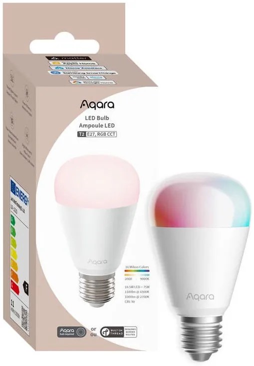 Aqara led bulb t2 e27, rgb cct (lb-l02d)