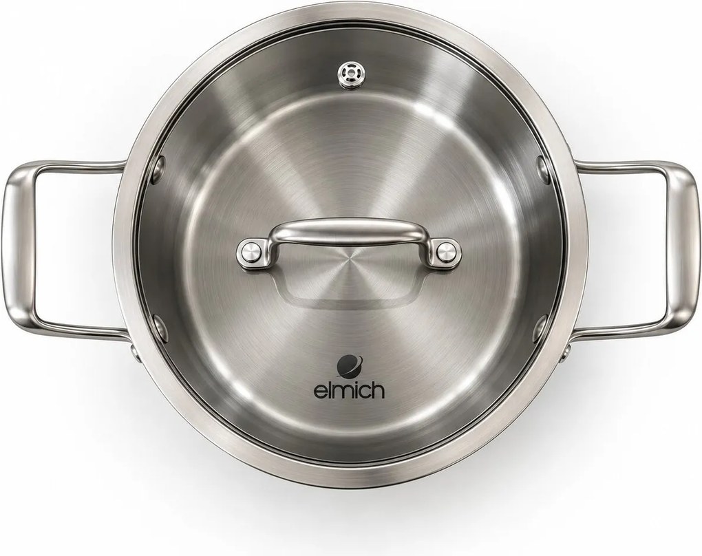 Elmich Velký nerezový hrnec Tria 26 cm (7,7 l)