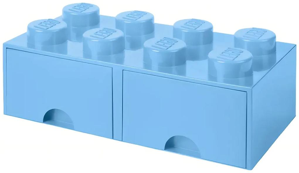OnaDnes -20% Lego® Světle modrý úložný box LEGO® Storage 25 x 50 cm