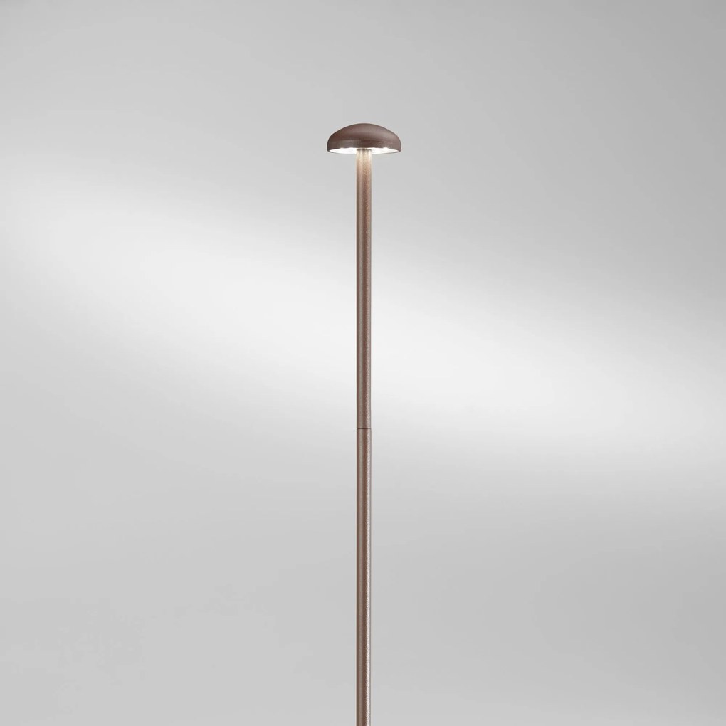 FAN LED-PUCK-P120-BRO Zápichové svítidlo zahradní sloupek PUCK LED 24 V DC IP65 corten 42 x 600 mm vč. kabelu 3 m - FANEUROPE