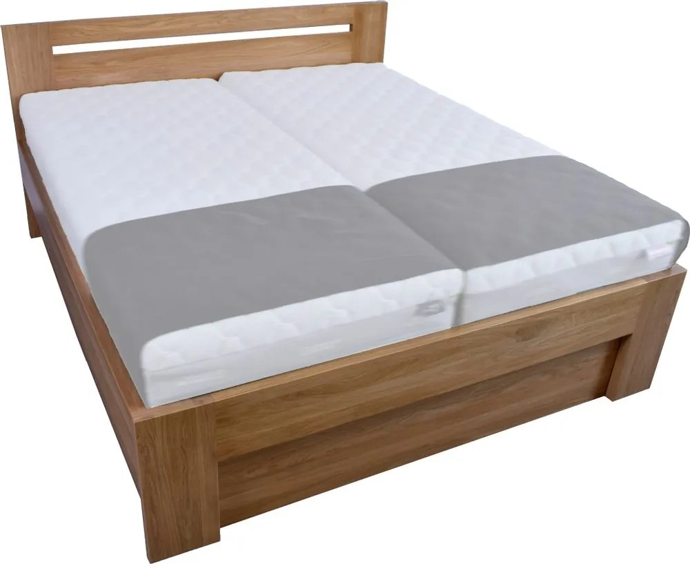 Oak´s Dubová masivní postel Grandioso - 140x200 cm