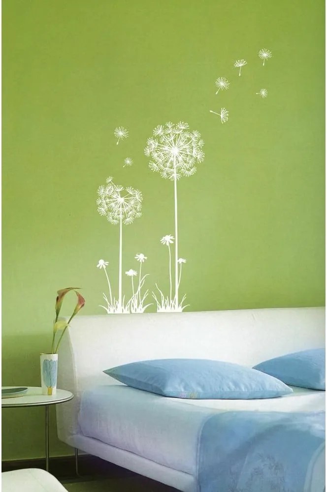 Sada nástěnných samolepek Ambiance Dandelion Flowers Stickers