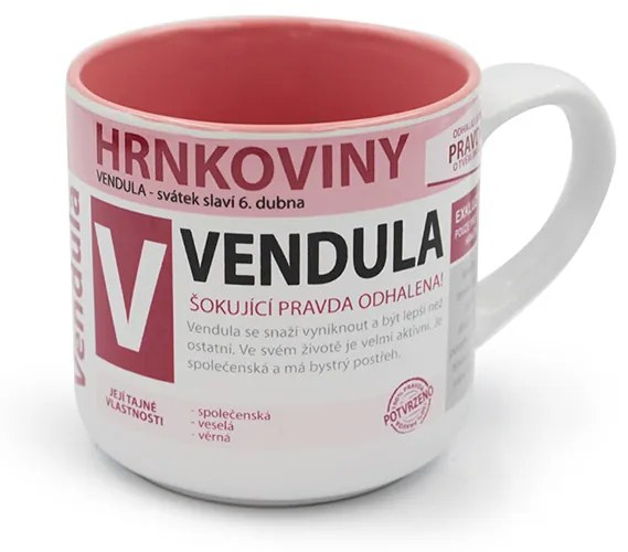 Hrnek se jménem VENDULA Hrnkoviny