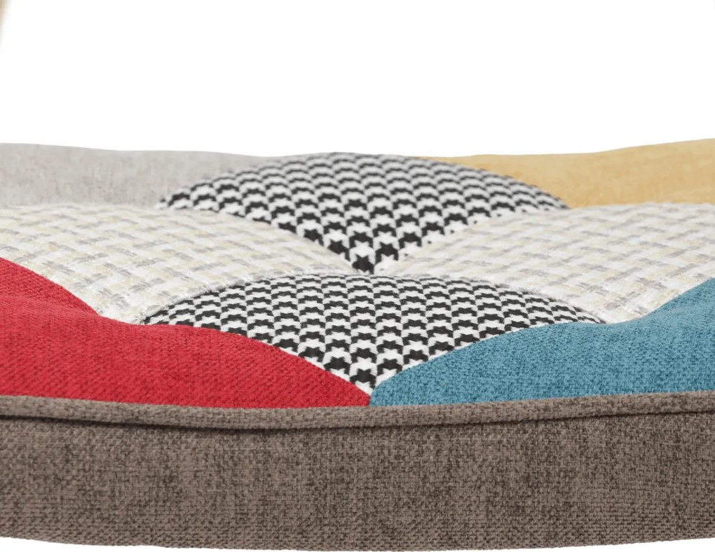 Relaxační křeslo ušák LYRO - patchwork látka