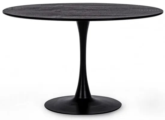 BIZZOTTO Kulatý jídelní stůl BLOOM černý 120cm 0732979