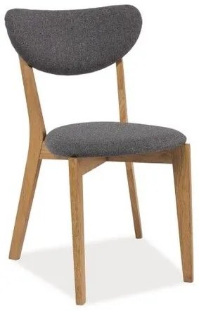 Jídelní židle ANDRE - dub/šedá