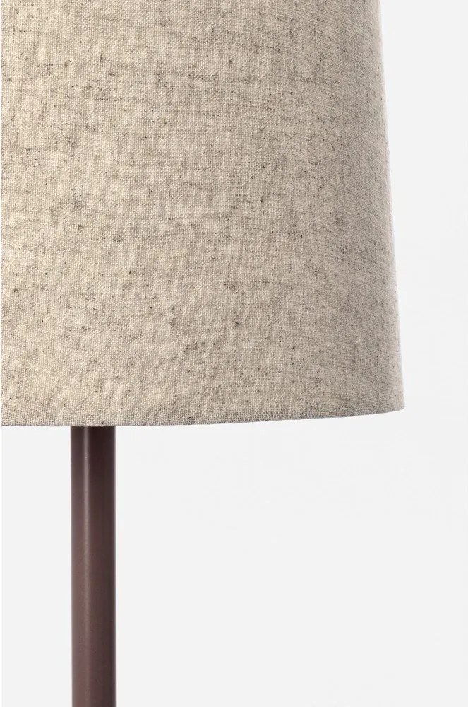 Béžová stojací lampa s textilním stínidlem (výška 166 cm) Assam – Bizzotto