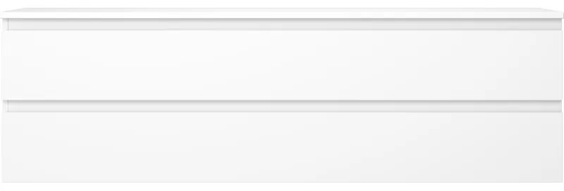 Mexen Orio, koupelnová skříňka 160 cm s horní částí, 2 zásuvky, bílá matná, 91A10-16047-2-BFFC01