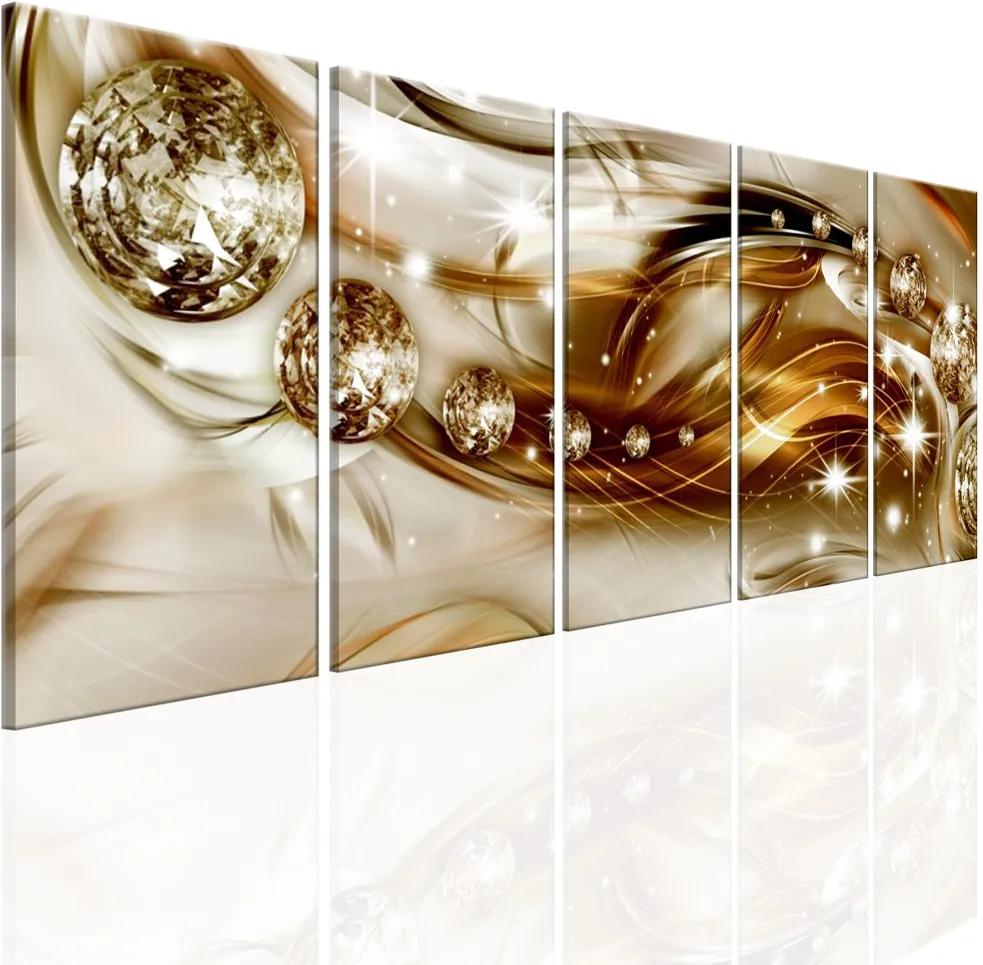 * Vícedílný obraz - Diamantová abstrakce (150x60 cm) - Murando DeLuxe