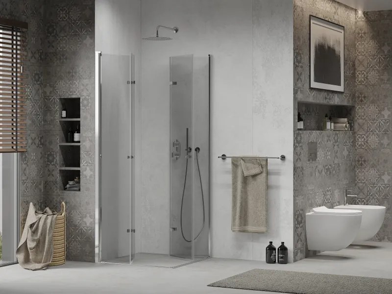 Mexen Lima Duo sprchový kout 70 x 70 cm, 6mm sklo, čiré sklo/chromový profil, 856-070-070-02-00