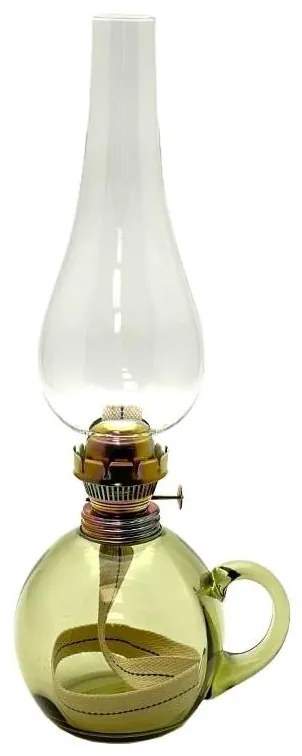 Floriánova huť Petrolejová lampa SOFIE 38 cm lesní zelená FL0016