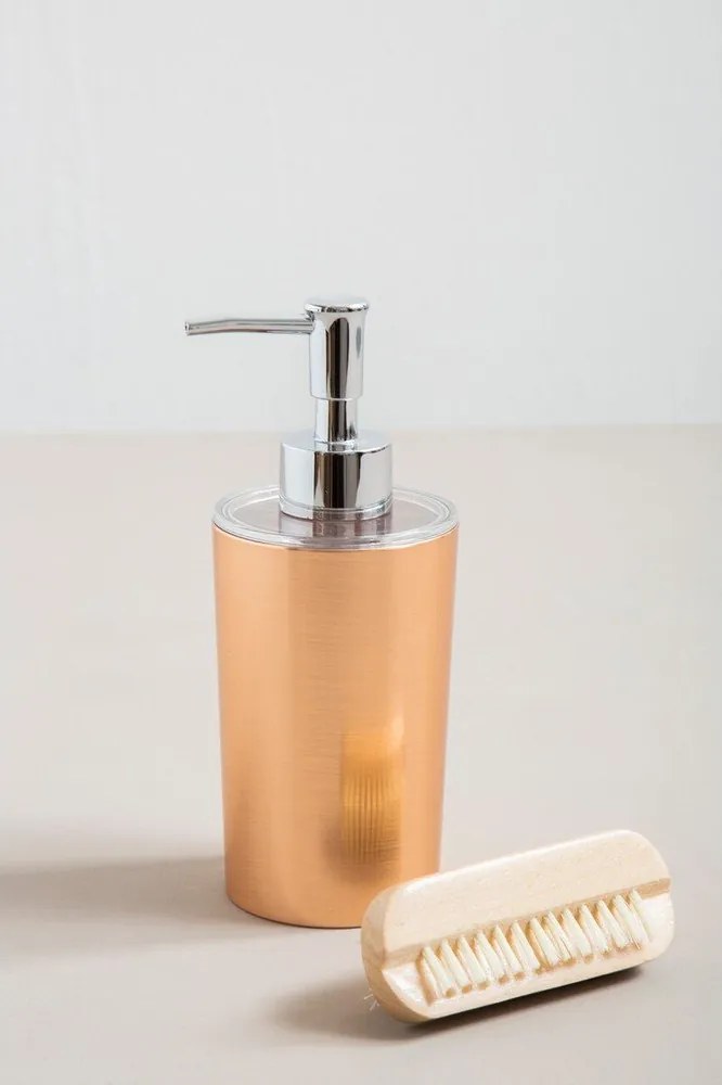 Plastový dávkovač mýdla ve zlaté barvě Shine – Premier Housewares